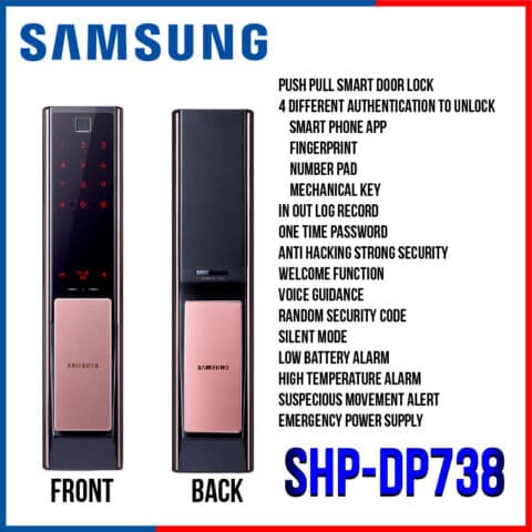 Samsung SHP-DP738 Smart Door Lock: Advanced Home Security Solution